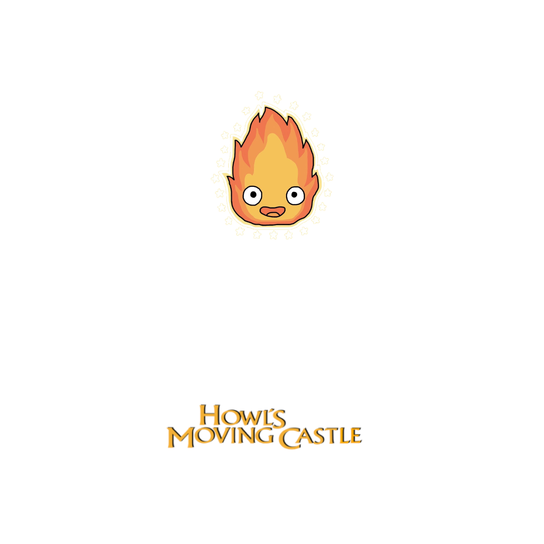 Howls Moving Castle Calcifer Backpack SuperPack - Calcifer Icon Chibi ...