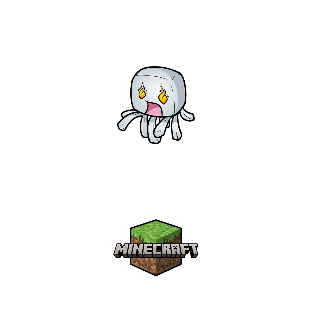 Minecraft Ghast Backpack SuperPack - Ghast Angry Chibi Art Series ...