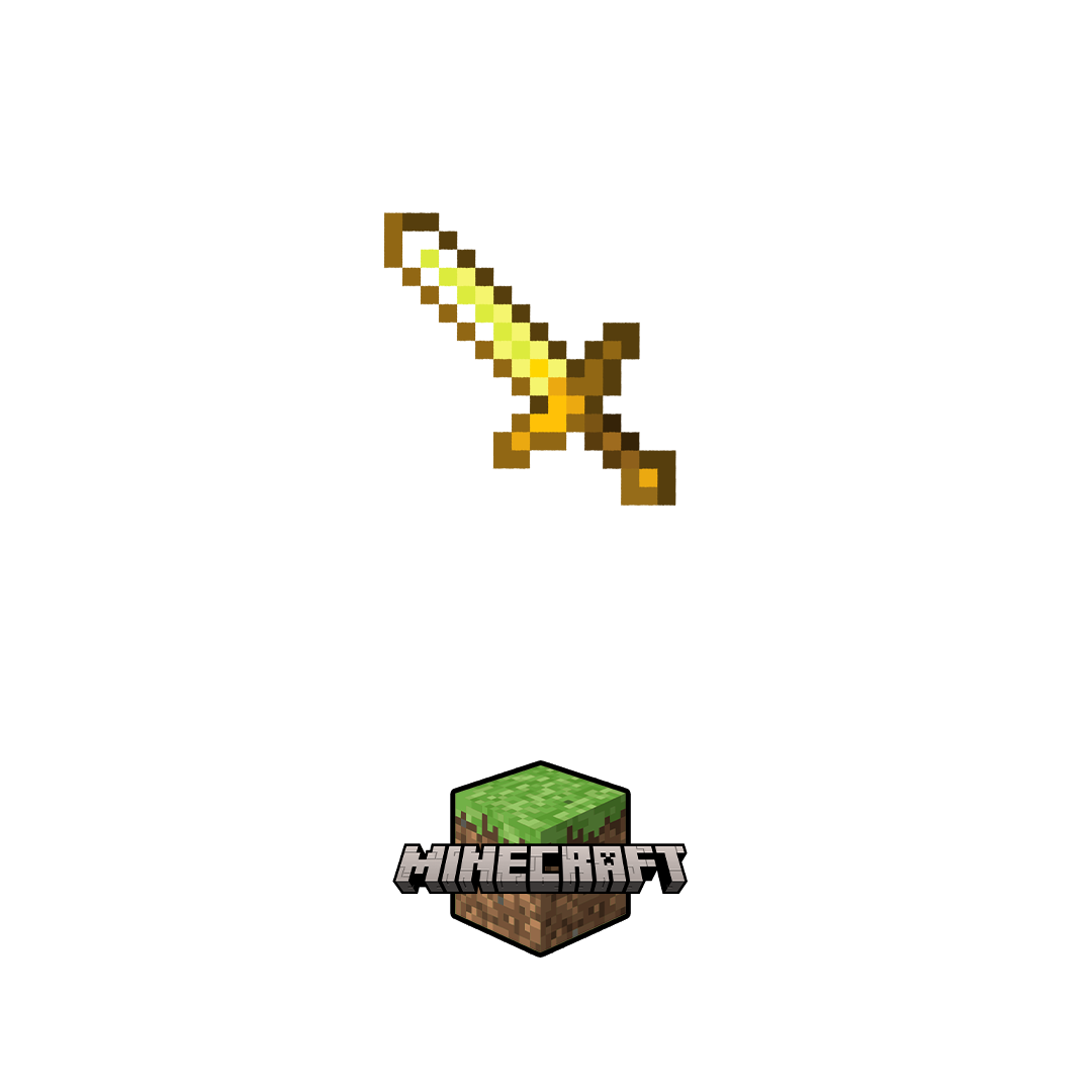 Minecraft Golden Sword Backpack SuperPack - Golden Sword Weapon Series ...
