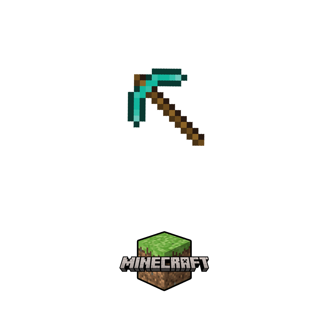 Minecraft Diamond Pickaxe Backpack SuperPack - Diamond Pickaxe Weapon ...