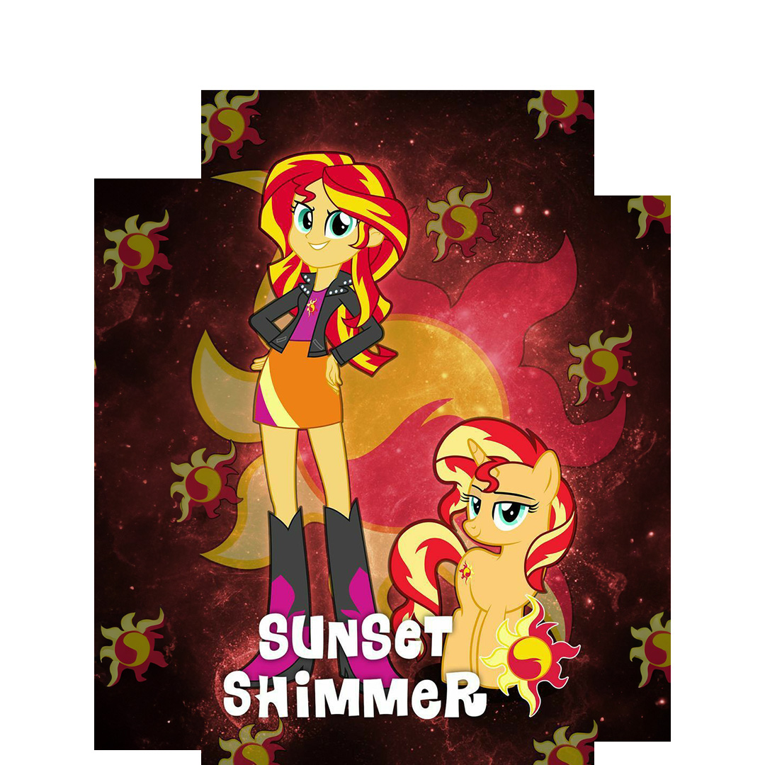My Little Pony Equestria Girls Sunset Shimmer Backpack StudentPack - Sunset Shimmer Character ...