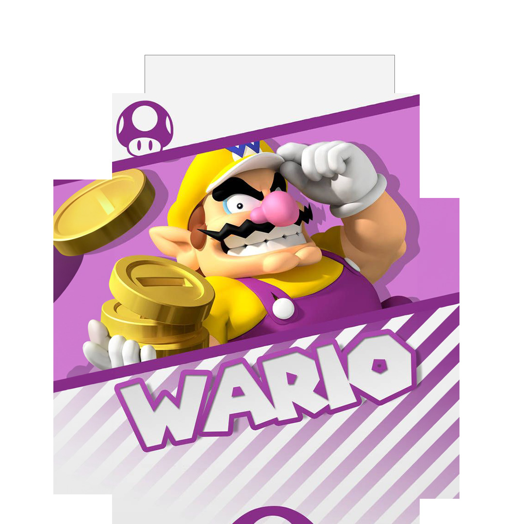 Super Mario Wario Backpack StudentPack - Wario Holding Coins ...