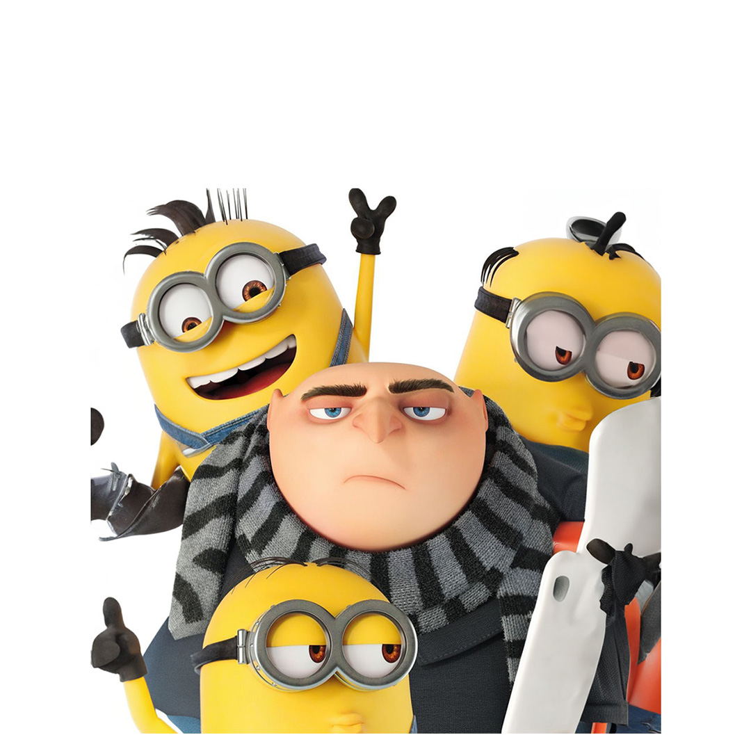 Minions Gru Backpack StudentPack - Grumpy Gru With Minions Portrait ...