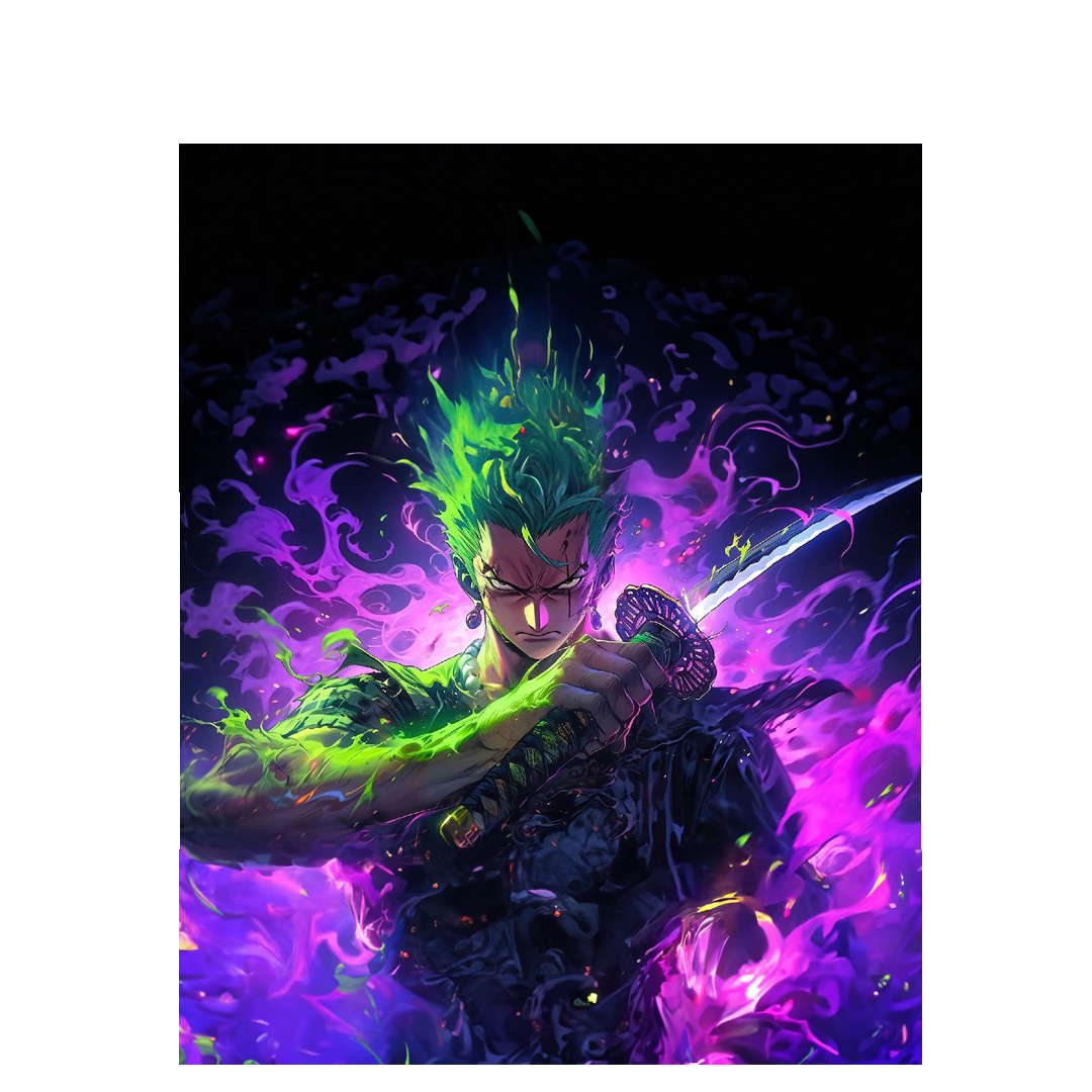 One Piece Roronoa Zoro Backpack StudentPack - Roronoa Zoro Holding Wado ...