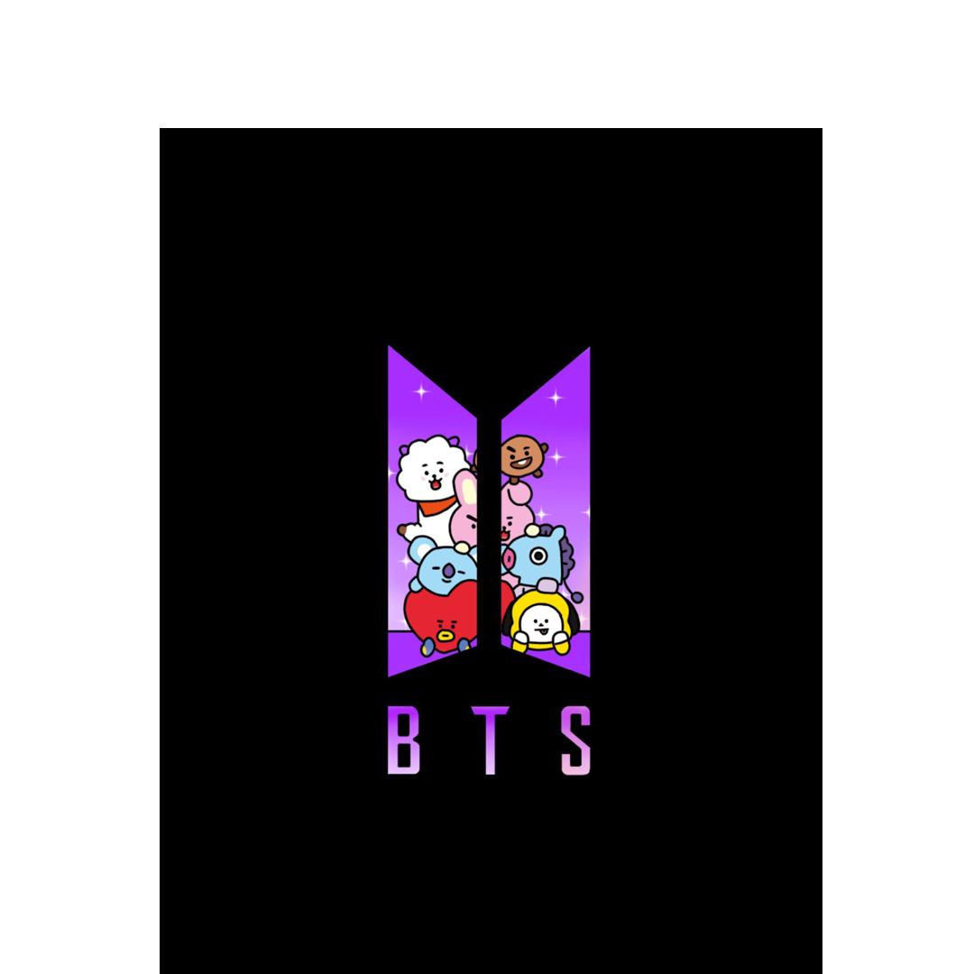 BTS Backpack StudentPack - BTS Logo With BT21 Sign | Shirt Chic