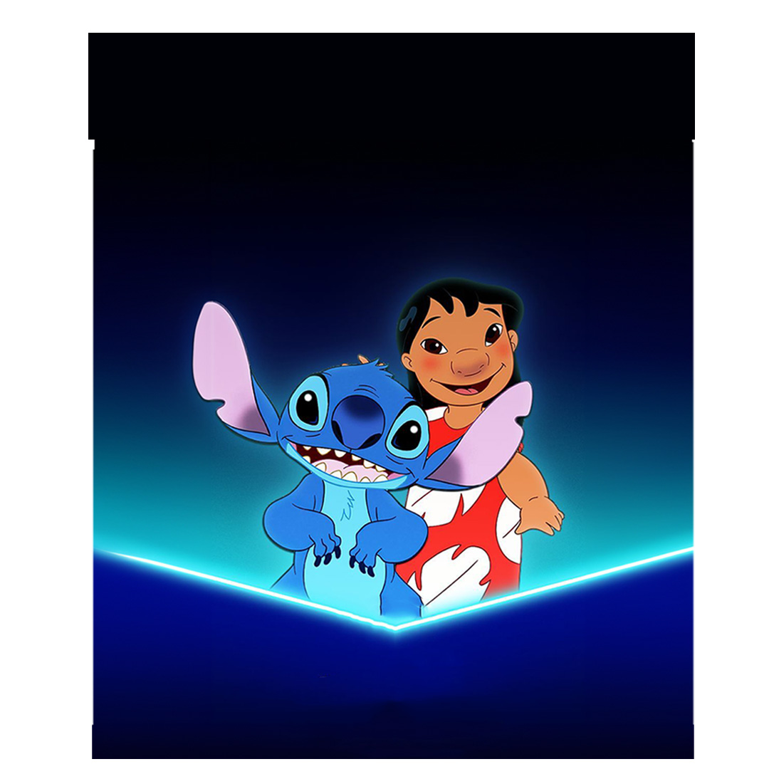 Lilo & Stitch Backpack StudentPack - Lilo & Stitch Portrait Blue ...