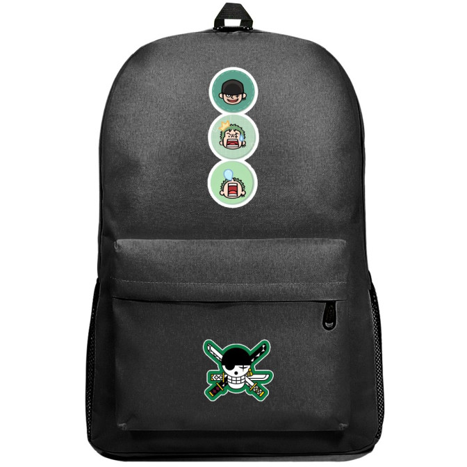 One Piece Zoro Backpack SuperPack - Zoro Sleeping Laughing Shocking ...