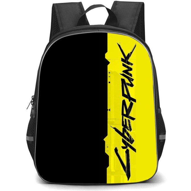Cyberpunk 2077 Backpack StudentPack - Cyberpunk 2077 Logo Yellow And ...