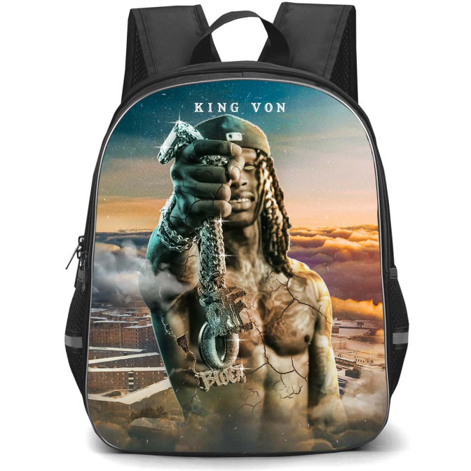 King Von Backpack StudentPack - King Von OTF x O Block Poster | Shirt Chic