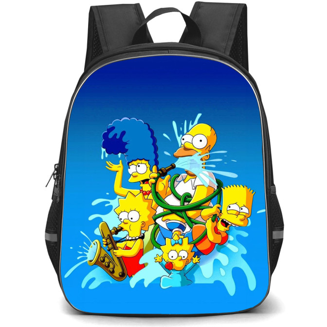 The Simpsons Backpack StudentPack - The Simpsons Family Showering ...