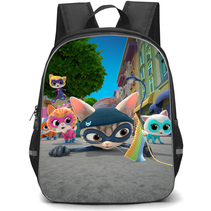 SuperKitties Backpack StudentPack - SuperKitties Chasing Cat Burglar ...