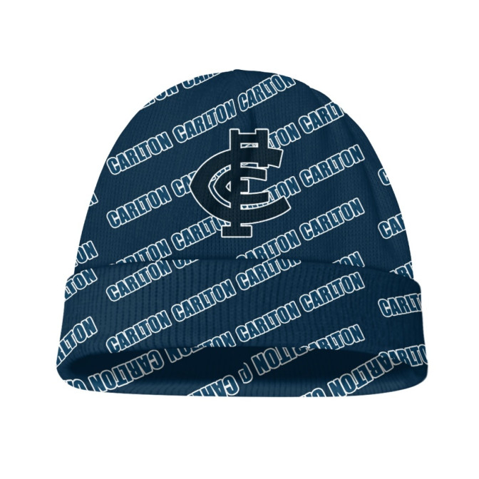 Carlton Football Club Beanie Cap Hat - Carlton Football Club Medley ...