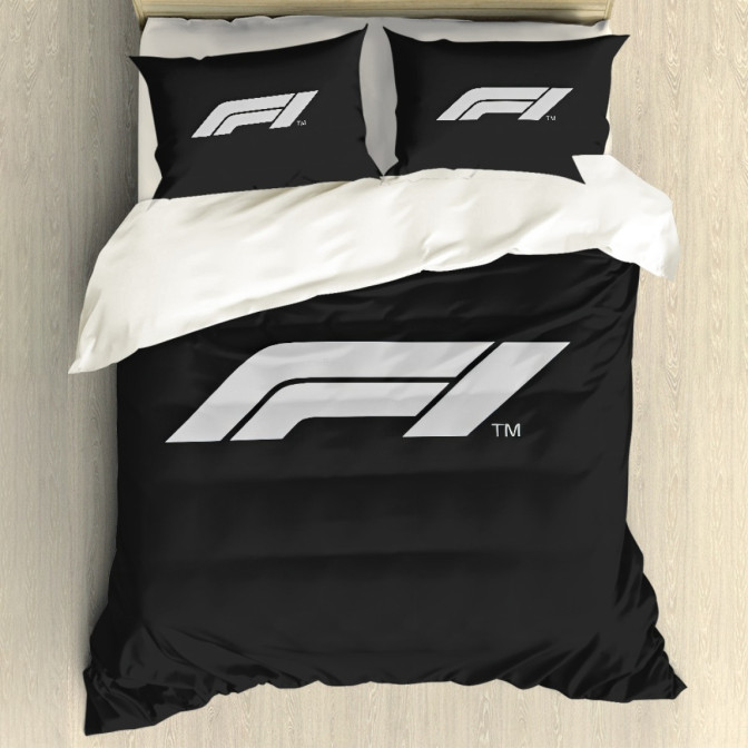 F1 Formula One Sham Set Bed Set Sheet Cover - F1 Formula One Logo On ...