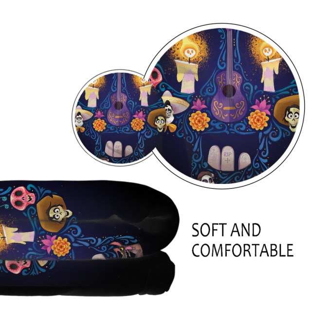 Coco Blanket Throw - Characters Skull Art Black Background | Shirt Chic