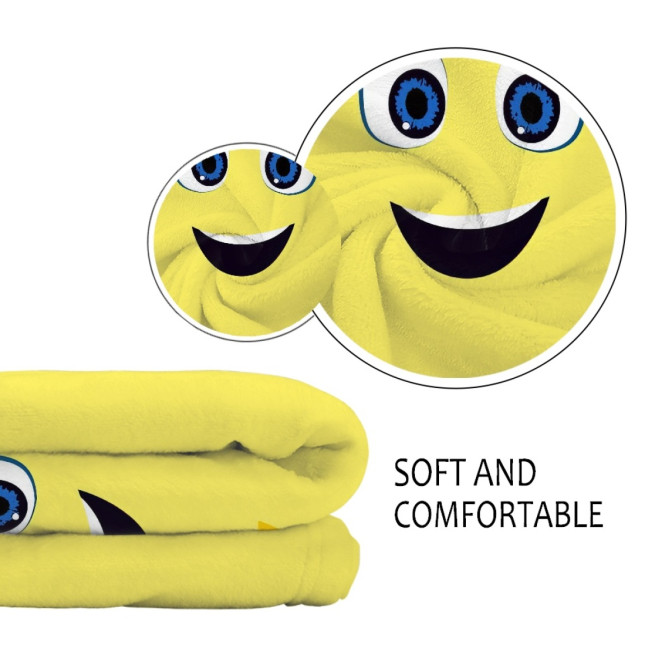 Pixar Inside Out Joy Blanket Throw - Joy Smiling Avatar | Shirt Chic