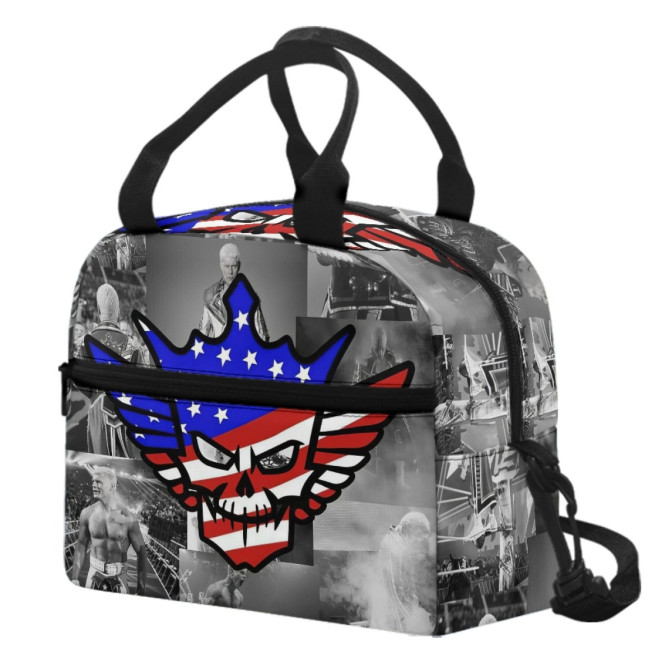 WWE Cody Rhodes Lunch Box - Cody Rhodes Logo Collage | Shirt Chic