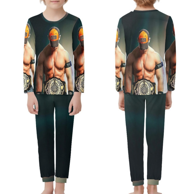 WWE John Cena Pajamas Pyjamas - John Cena Championship Belt Portrait ...