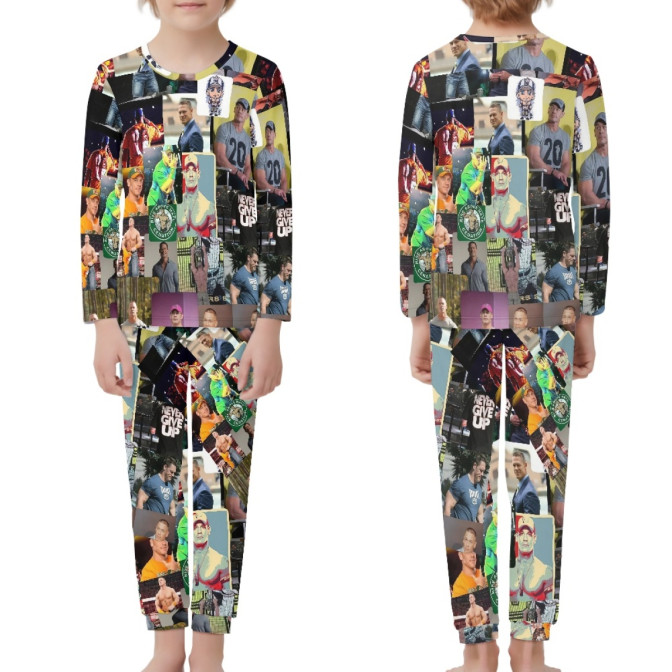 WWE John Cena Pajamas Pyjamas - John Cena Portrait Collage | Shirt Chic