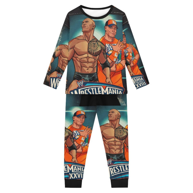 WWE Pajamas Pyjamas - Wrestlemania XXVIII Poster The Rock And John Cena ...
