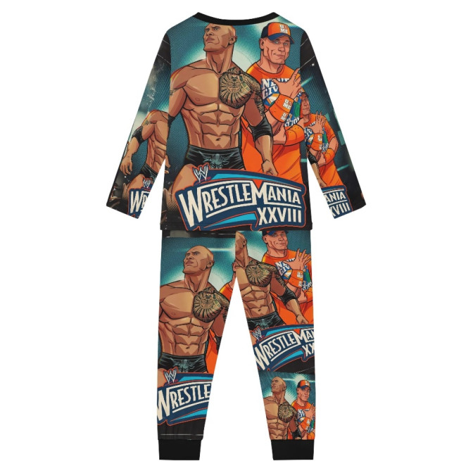 WWE Pajamas Pyjamas - Wrestlemania XXVIII Poster The Rock And John Cena ...