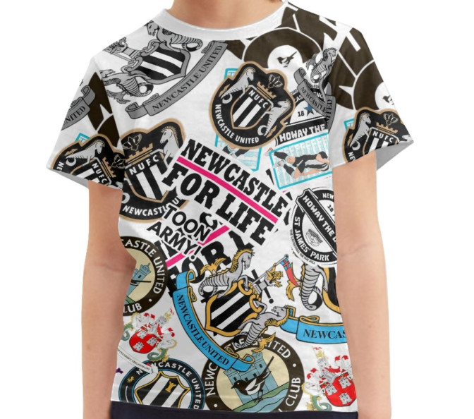 Newcastle United F.C Tee T-Shirt - Newcastle United F.C Mania Collage ...