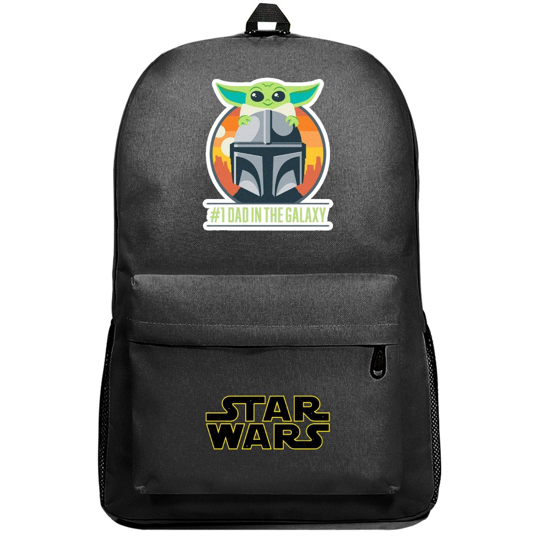 Star Wars Grogu Backpack SuperPack - Grogu And Mandalorian Best Dad In ...