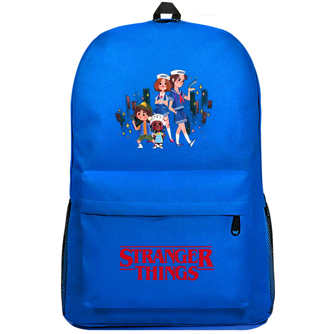 Stranger Things Backpack SuperPack - Steve, Robin, Dustin, Erica Scoops ...