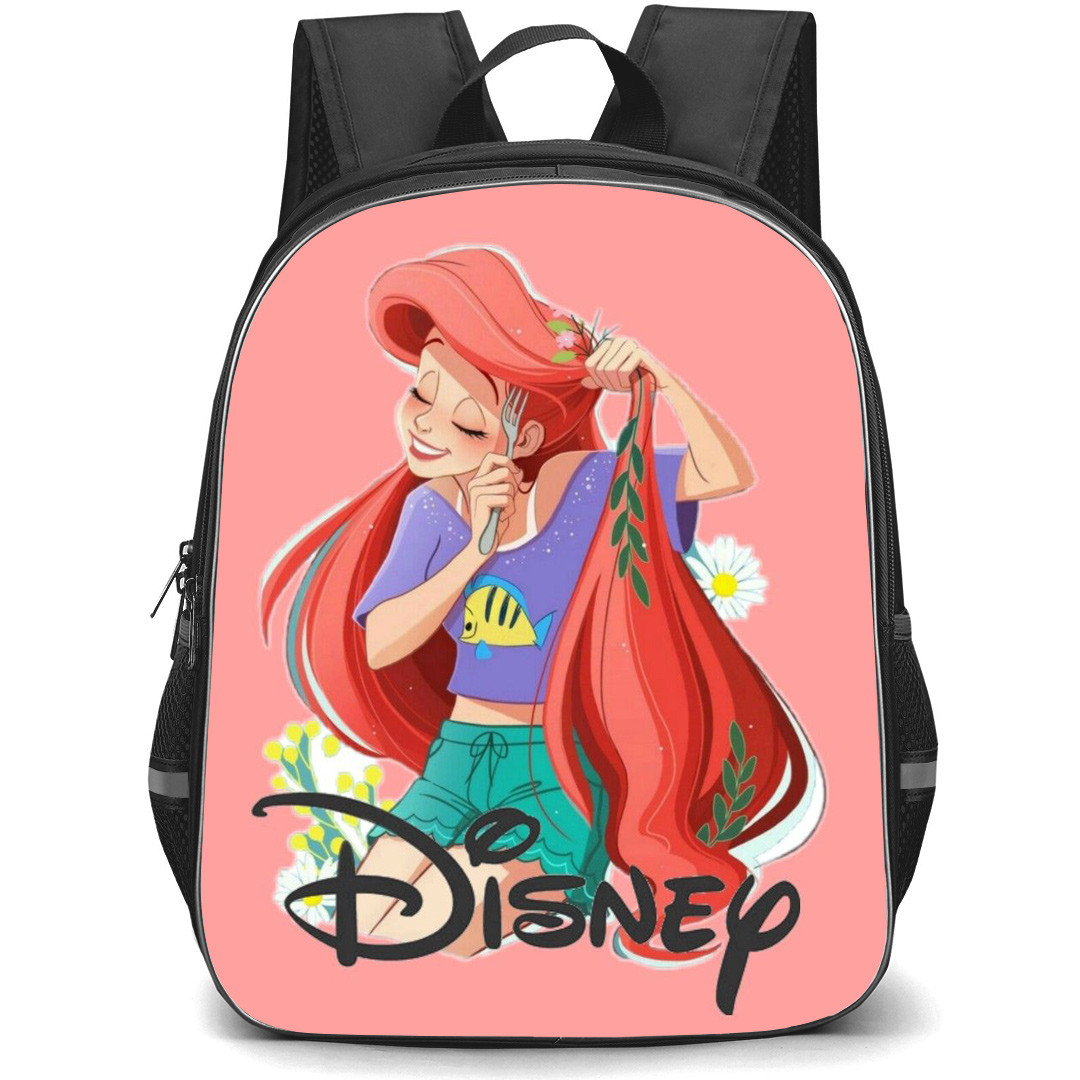 The Little Mermaid Ariel Backpack StudentPack - Ariel Combing Using ...