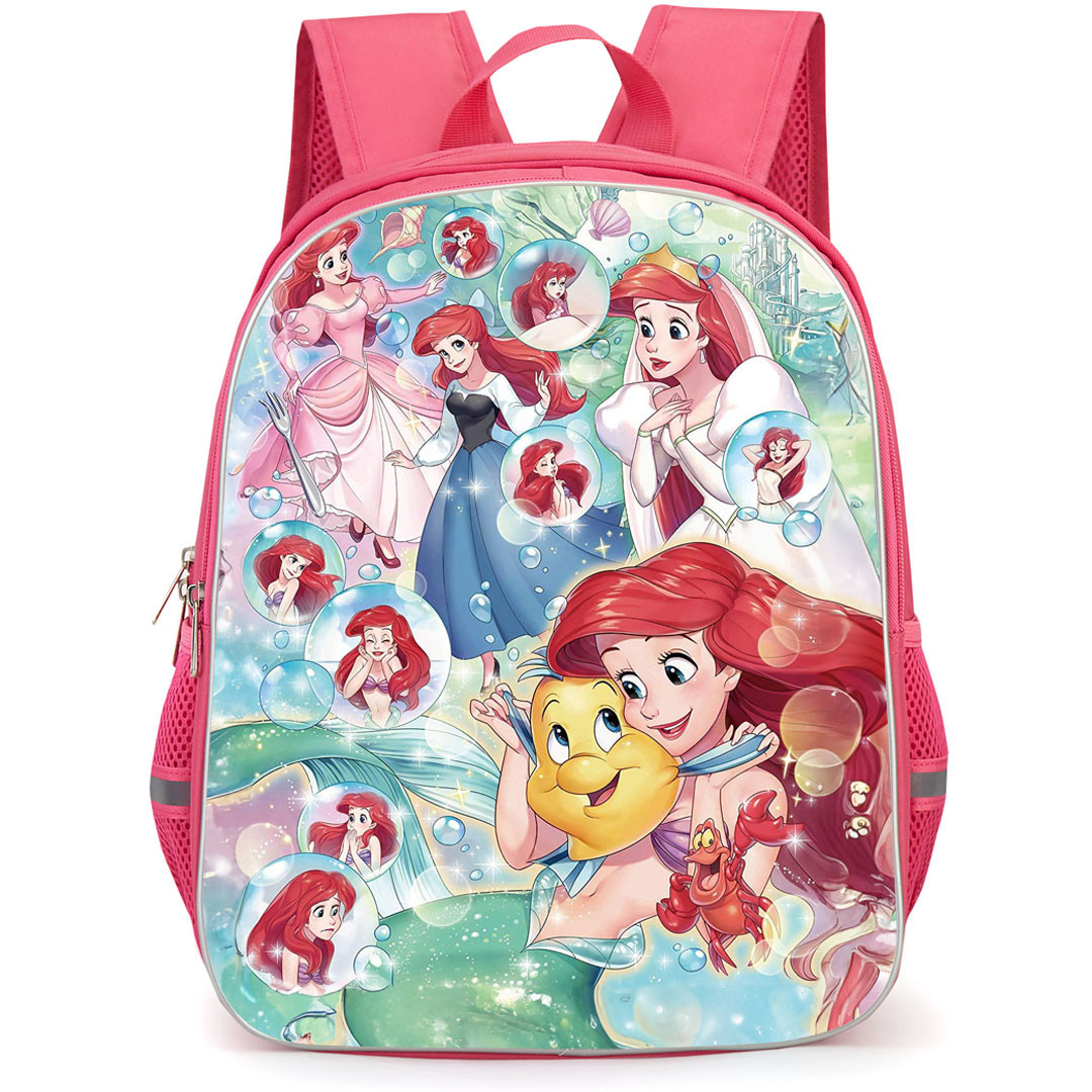 The Little Mermaid Ariel Backpack StudentPack - Ariel Faces Collage ...