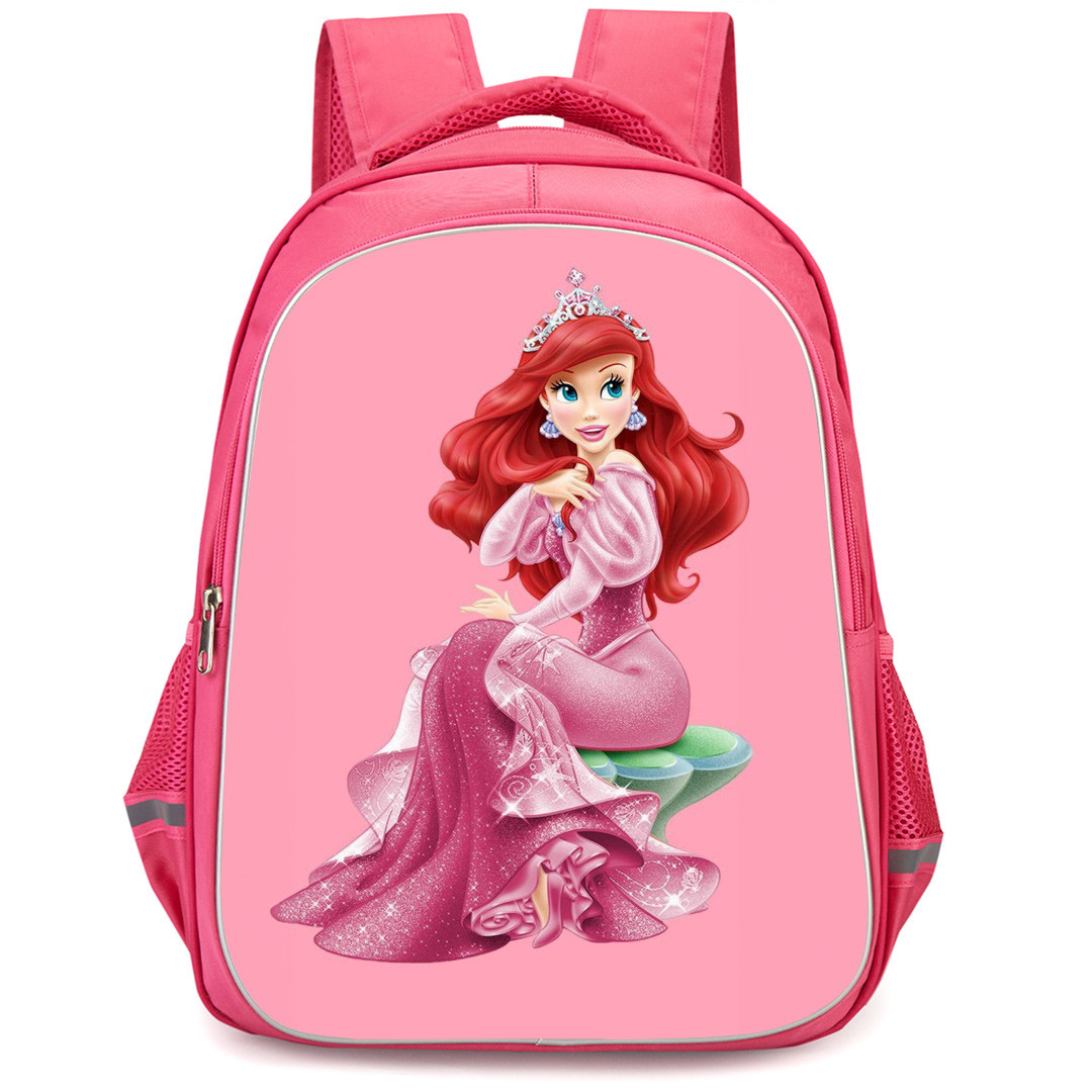 The Little Mermaid Ariel Backpack StudentPack - Ariel In Pink Gown ...