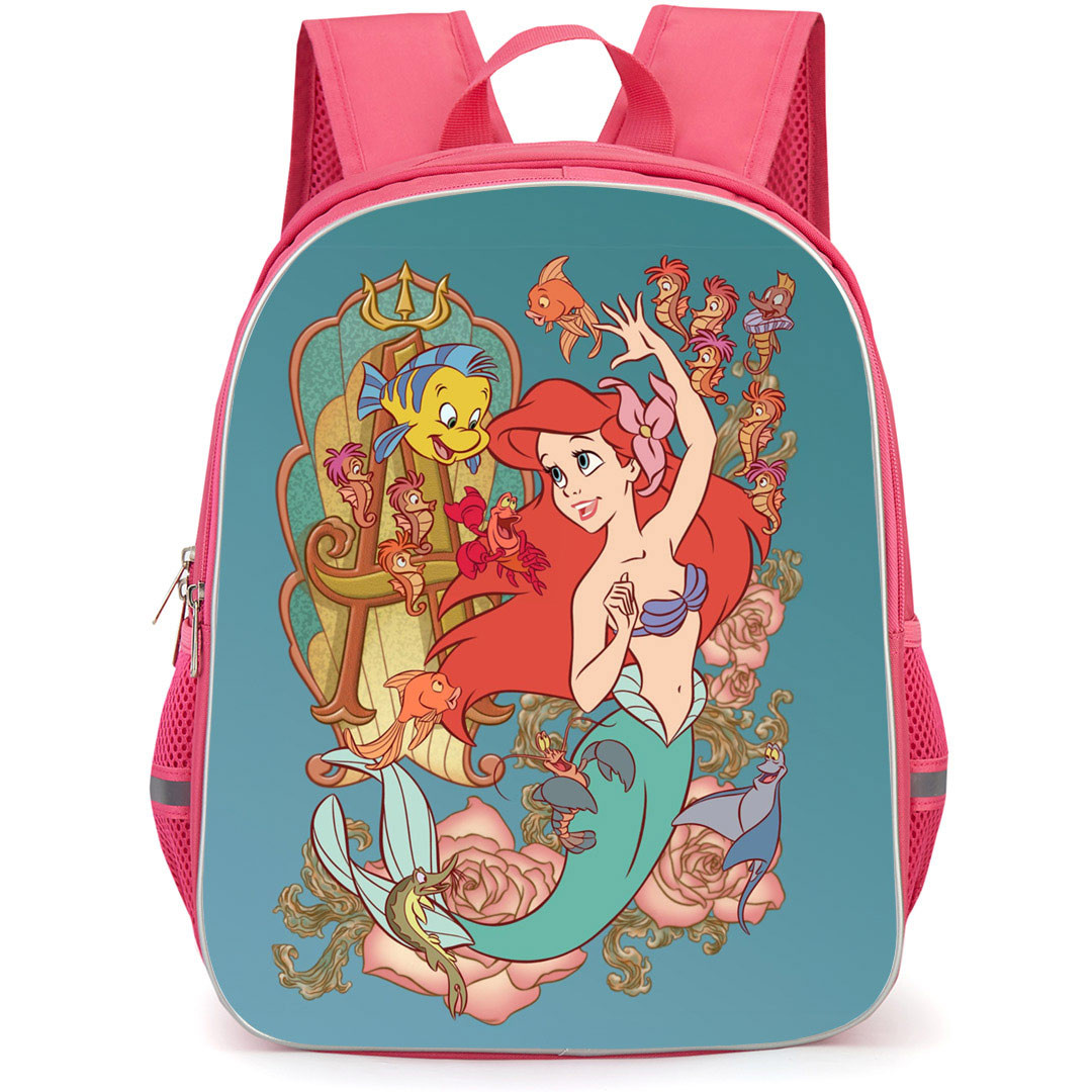 The Little Mermaid Ariel Backpack StudentPack - Ariel Surrounded By ...