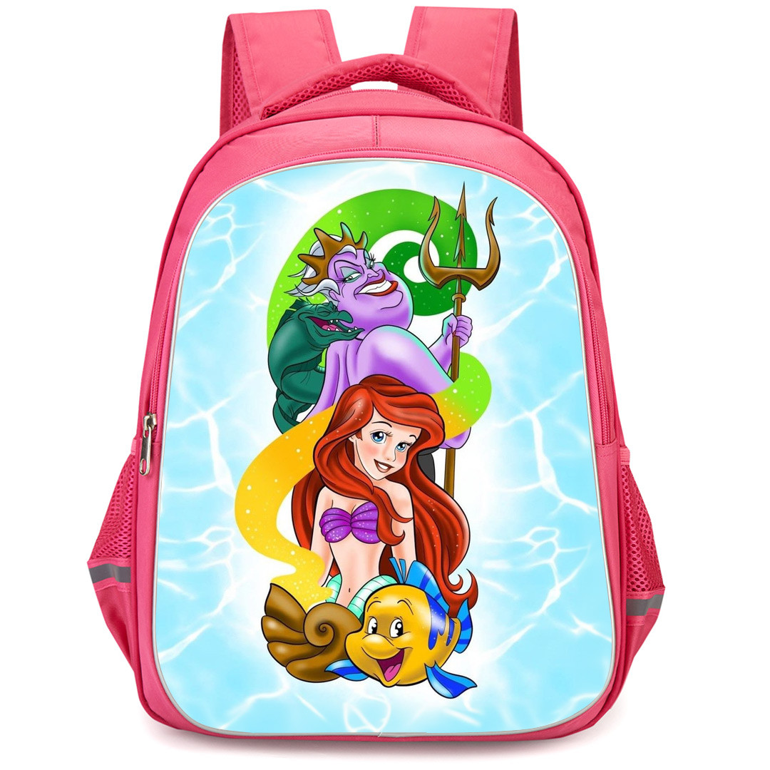 The Little Mermaid Ariel Backpack StudentPack - Ariel With Ursula And ...