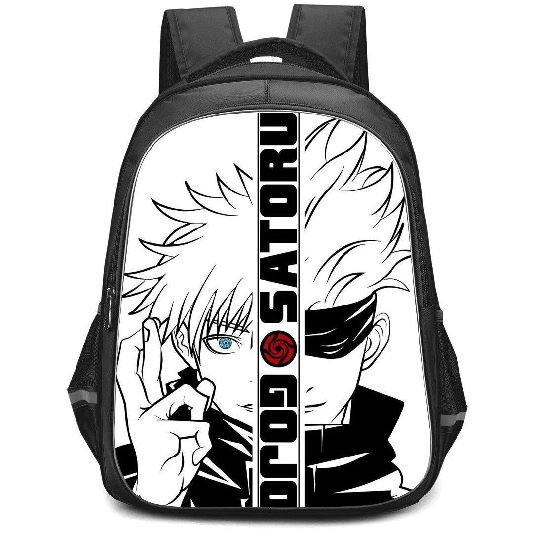 Jujutsu Kaisen Gojo Satoru Backpack StudentPack - Gojo Satoru Black and ...