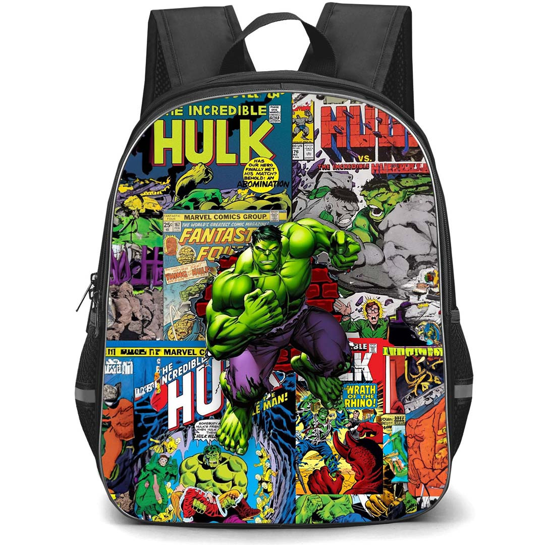 Marvel Hulk Backpack StudentPack - Hulk Comic Collage | Shirt Chic