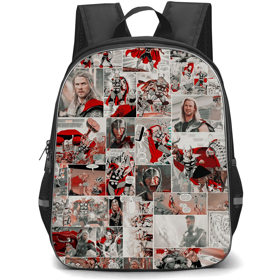 Marvel Thor Backpack StudentPack - Thor Movie Comic Collage | Shirt Chic