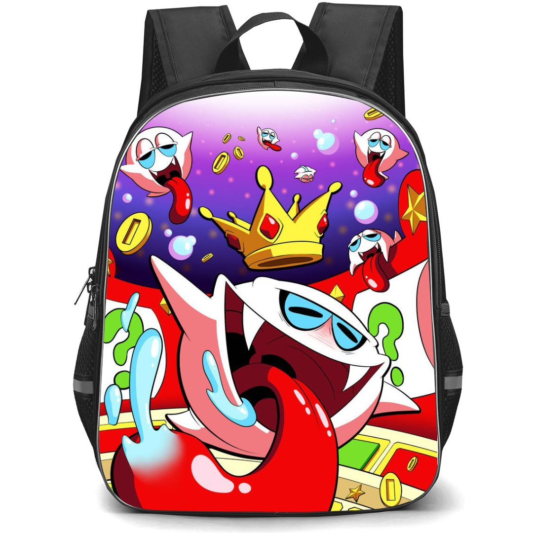 Super Mario King Boo Backpack StudentPack - King Boo Comic Art | Shirt Chic