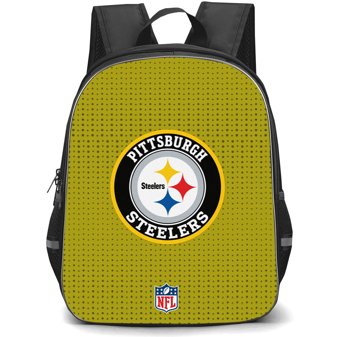 NFL Pittsburgh Steelers Backpack StudentPack - Team Logo On Amber ...