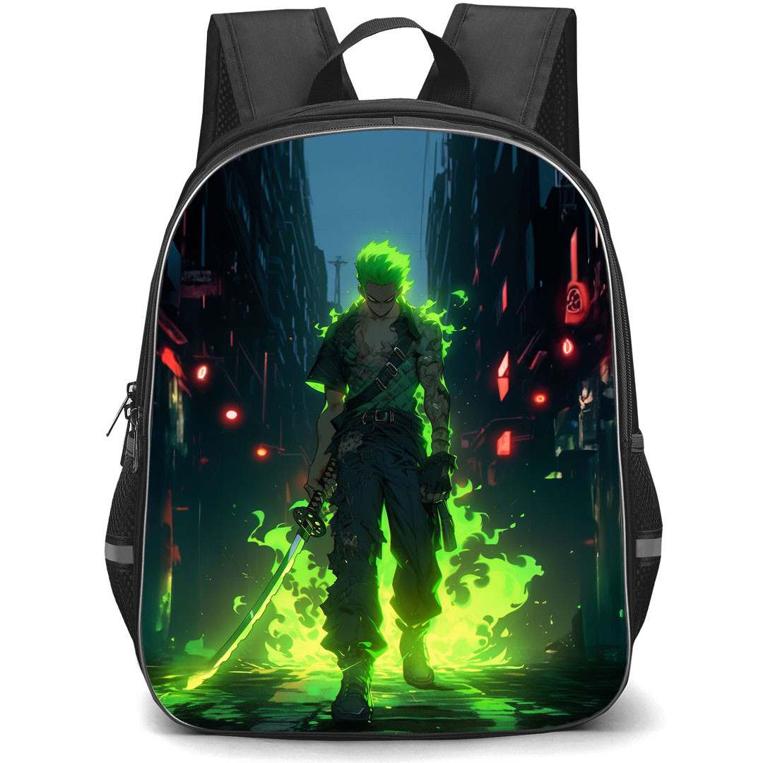One Piece Roronoa Zoro Backpack StudentPack - Roronoa Zoro Walking On ...