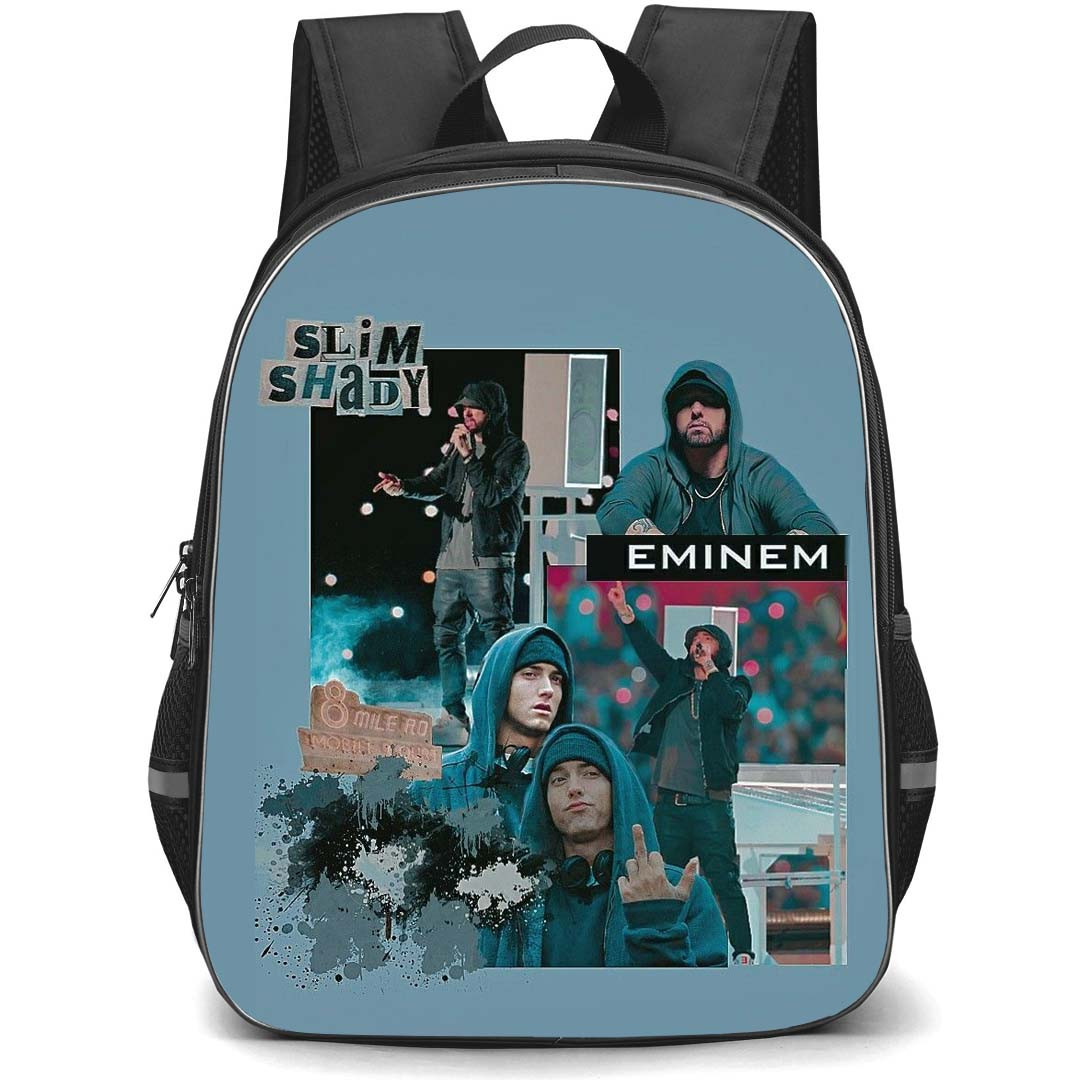 Eminem Backpack StudentPack - Eminem Slim Shady Poster Art | Shirt Chic
