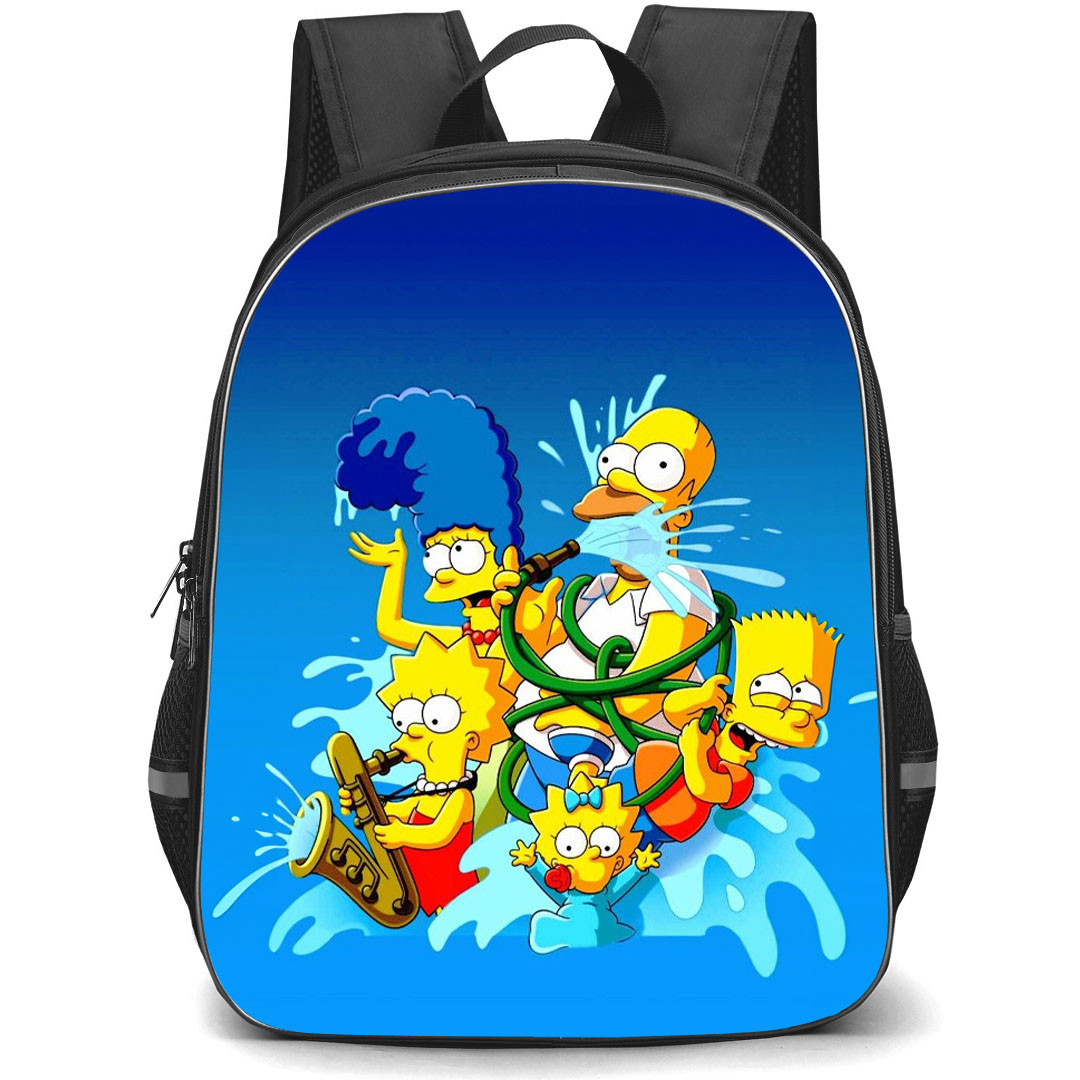 The Simpsons Backpack StudentPack - The Simpsons Family Showering ...