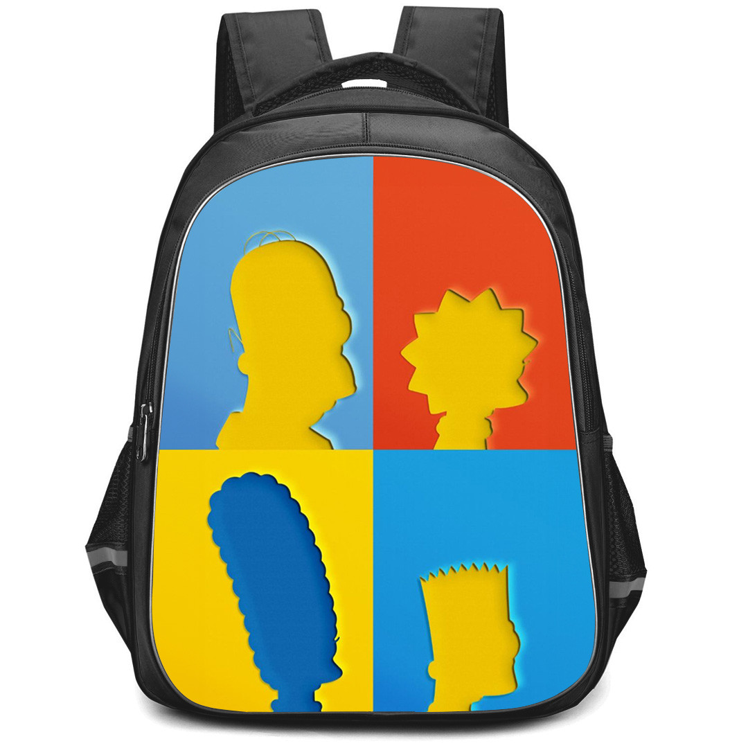 The Simpsons Backpack StudentPack - The Simpsons Family Silhouette ...