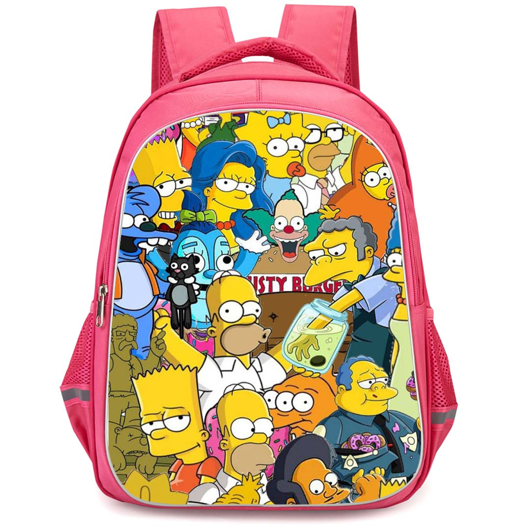 The Simpsons Backpack StudentPack - The Simpsons Sticker Mania | Shirt Chic