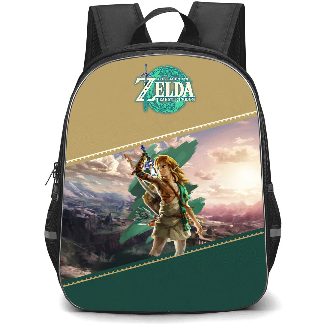 The Legend Of Zelda Link Backpack StudentPack - Link Oil Paint Tears Of ...