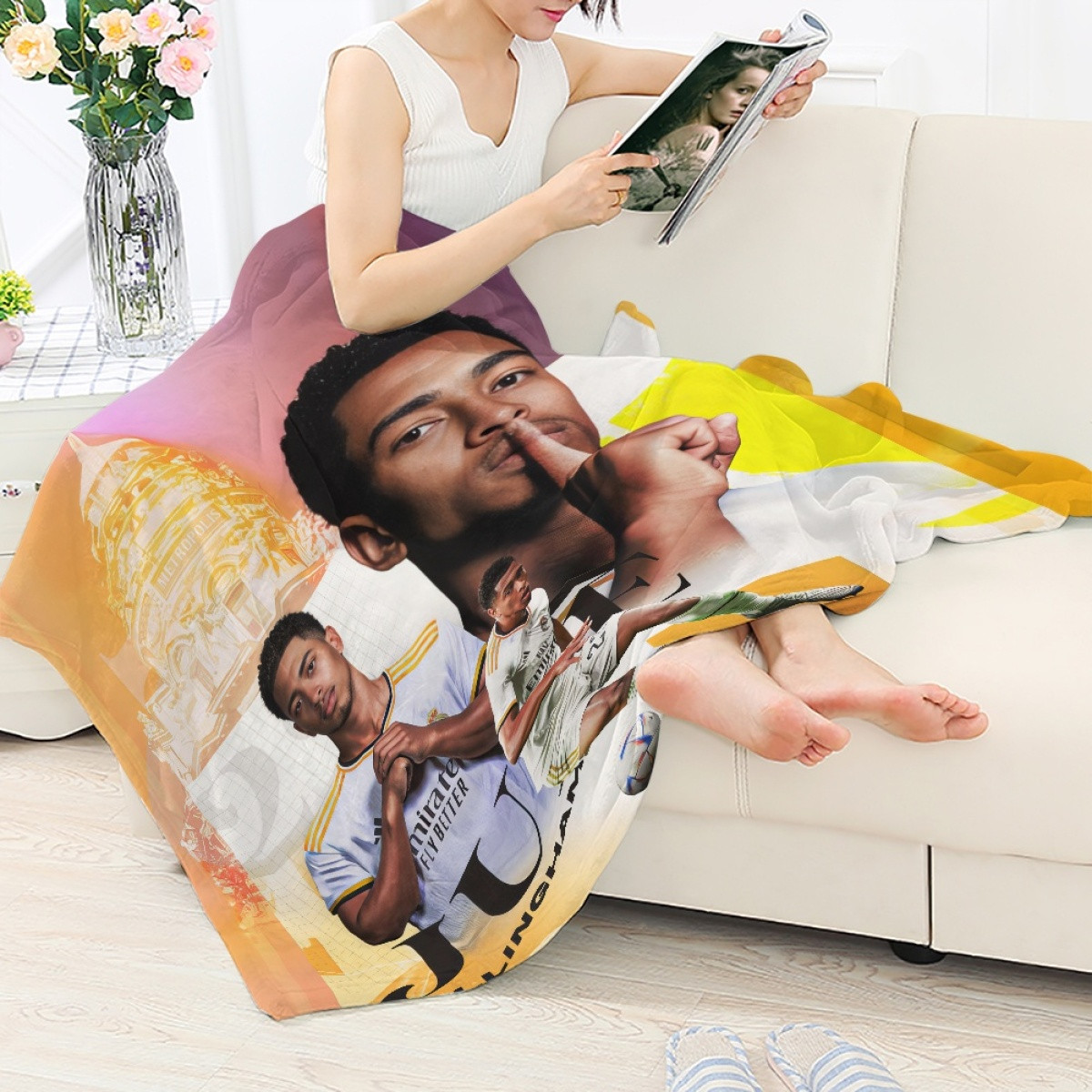 Jude Bellingham Blanket Throw - Jude Bellingham Real Madrid CF ...